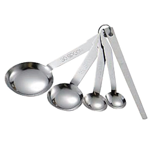 商品情報商品名：18-0計量スプーン 4本組(ヘラ付) 寸法：容量2.5・5・15・30cc重量：-材質：18-0ステンレス生産地：燕三条JANコード：4949362052530配送料について【ご注意】画面上の色はブラウザやご使用のパソコン...