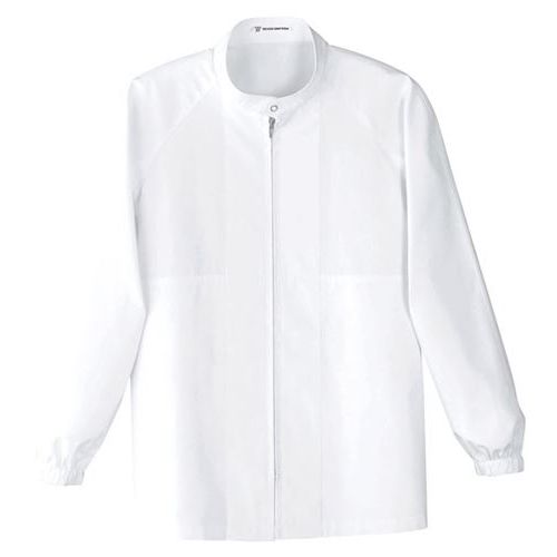 商品名：コート（男女兼用）サイズ：S～4L/5L・6L生地：ブロード素材1：ポリエステル//混率：65%素材2：綿//混率：35%機能：防臭性/抗菌性商品仕様：コイルファスナー 袖口ゴム仕様 ウエストアンダーカバー付デザインポイント：・衛生...