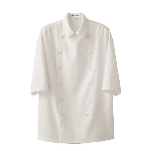商品名：7分袖シャツコート（男女兼用）サイズ：SS～3Lカラー：チャコール,ネイビー,ホワイト生地：ブロード素材1：ポリエステル//混率：85%素材2：綿//混率：15%機能：防透視性/UVカット/SR性注意事項：//この商品は洗濯方法によ...