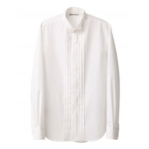 商品名：ウイングカラーシャツ（男性用）サイズ：S～4L生地：ブロード素材1：ポリエステル//混率：65%素材2：綿//混率：35%注意事項：この商品は洗濯方法によっては多少色落ちや縮みがおこることがあります。 タンプラー乾燥及び漂白剤の使用...