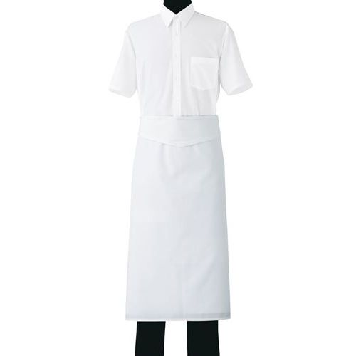 商品名：エプロンサイズ：フリー生地：超長綿ツイル素材1：綿//混率：100%商品仕様：ウエスト折り返し仕様デザインポイント：フリー以外のサイズは受注生産となっております。金額は別途お問合せください。サイズフリー前中心丈85ウエスト巾110裾...