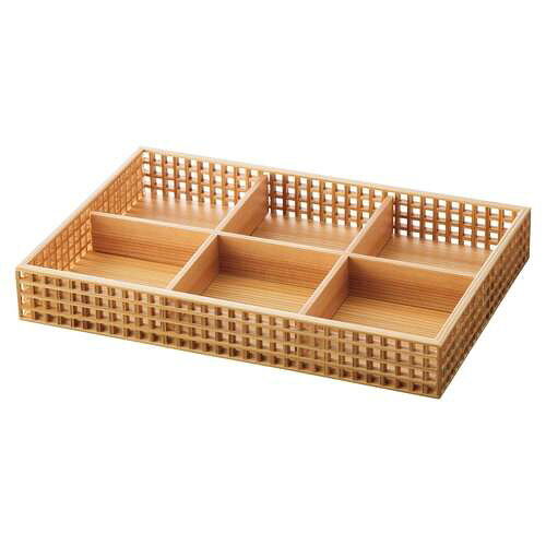 ■商品説明■商品名：新 細目格子盛器 六ツ切 仕切のみメーカー：ヤマコーメーカー品番：21-152-01外形寸法：幅29.8×19.8×3.2cm(mm)お届け数：1商品コード：27589【配送料について】この商品は、全国配送料金無料にてお...