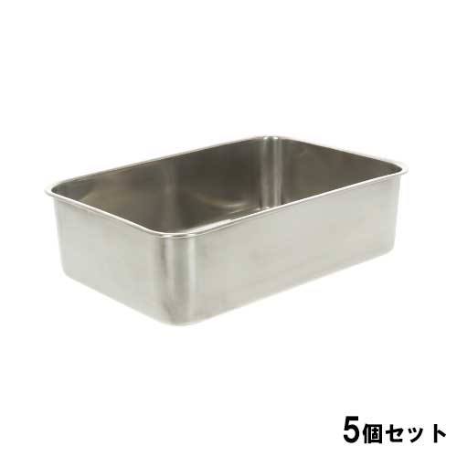 ■商品説明■●食材などの収納や保管・保存に●18-8ステンレスで衛生的商品名：18-8ステンレス 深型組バット 6号メーカー：TAKAGIメーカー品番：ー外形寸法：幅298×奥行202×高さ80(mm)お届け数：5JAN：490705285...