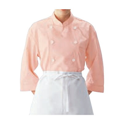 商品情報商品番号：4697620商品名：コックシャツ(男女兼用) BA1208-2 ライトピンク Lメーカー：EBMサイズ/内容量/重量：その他：肩巾：53cm、胸囲：121cm、着丈：76cm、袖丈：41cmツイル(ポリエステル65%・綿...