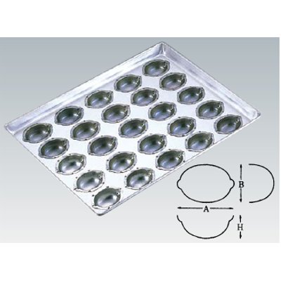 商品情報商品番号：wt-420001910商品名：シリコン加工 レモン型天板 A 25面メーカー：White Thumbサイズ/内容量/重量：547×397×57 / 容量： / 重量：その他：単品内寸：78×53×30材質：本体/アルミメ...