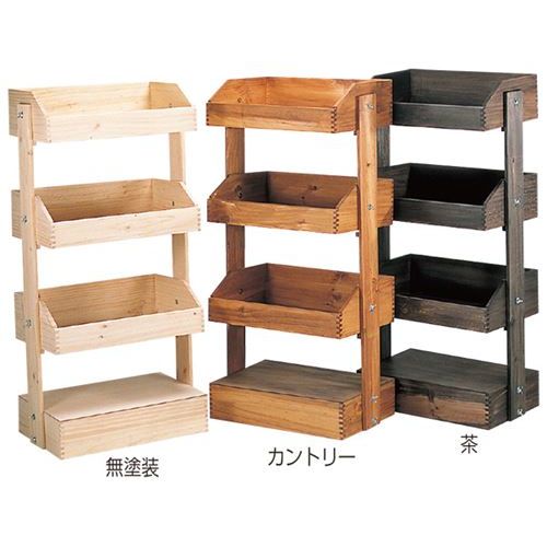 商品情報商品名：3段BOX什器 茶メーカー型番：423030420メーカー：遠藤孝商店入り数：1サイズ：外寸(mm) 高さ(mm) 600×400×1,300 BOX内寸 570×370×150(70)材質：-特記事項：【配送料について】配...