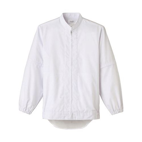 商品情報商品名：男女兼用長袖ジャンパーホワイトメーカー：サーヴォお届け数：1品番：FA2707カラー：ホワイト素材名：ポプリン （ポリエステル65％・綿35％）フレッシュエリア（R）、（ウエストインナー）ローン （ポリエステル65％・綿35...