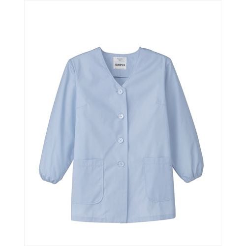 商品情報商品名：女性用調理衣 長袖サックスメーカー：サーヴォお届け数：1品番：FA-336カラー：サックス素材名：ポプリン ポリエステル 65％ 綿 35％特記事項ニーズに合わせてバリエーションも豊富な女性用デザイン白衣長袖。微生物の繁殖を...
