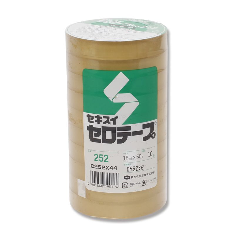 【サイズ】幅18mm×50m巻材質：セロハン粘着力、低温への対応、ポリエチレン袋・容器へのシール性、透明度、開封しやすいシュリンクパッケージ。　こうした数々の高品質でご好評をいただいているロングセラーです【はなどんやお取り扱い商品について】...