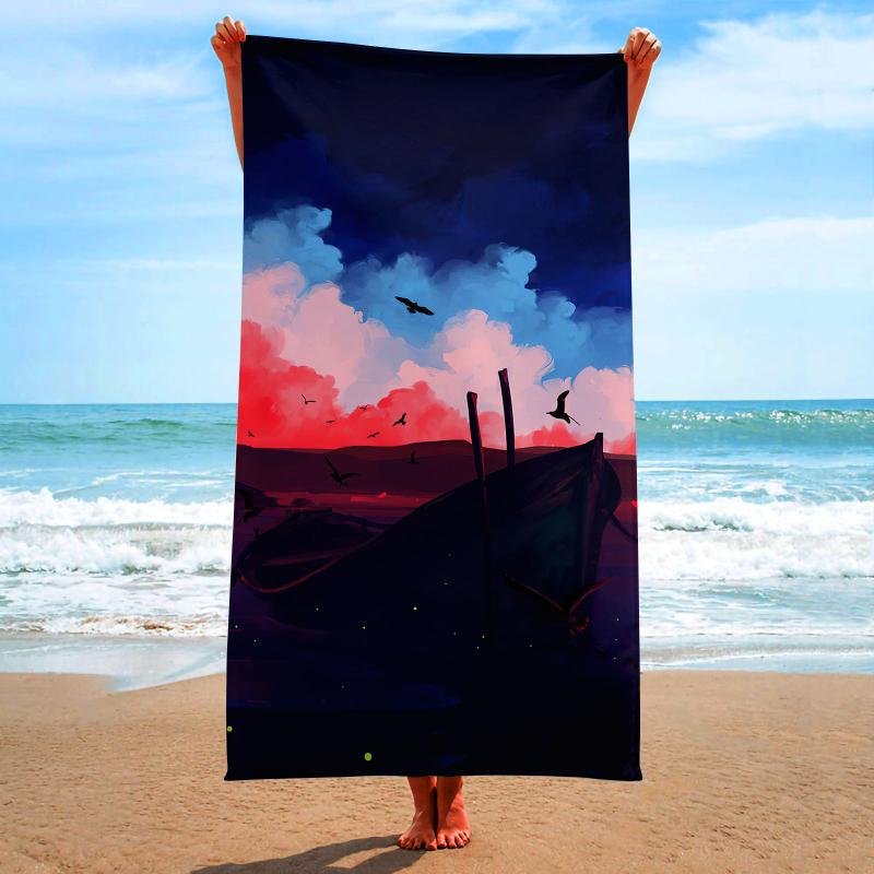 2個セット・カテゴリ: バスタオル、ビーチタオル・主な素材: マイクロファイバー、両面フリース・サイズ展開: 150cm×75cm、160cm×80cm・糸の太さ: 150デニール・織り方: 平織り