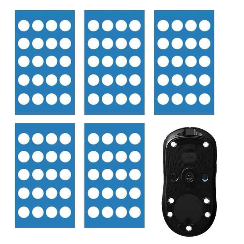 Doyime マウスソール ICE 汎用【100粒入り】6mm 円形 マウス ドット スケート丸形 ゲーミングマウス マウスフィート交換用 マウス移動改善 滑り強化 高耐久 超低摩擦 ゲーミングマウス用【より良いゲーミング体験】マウスドット...