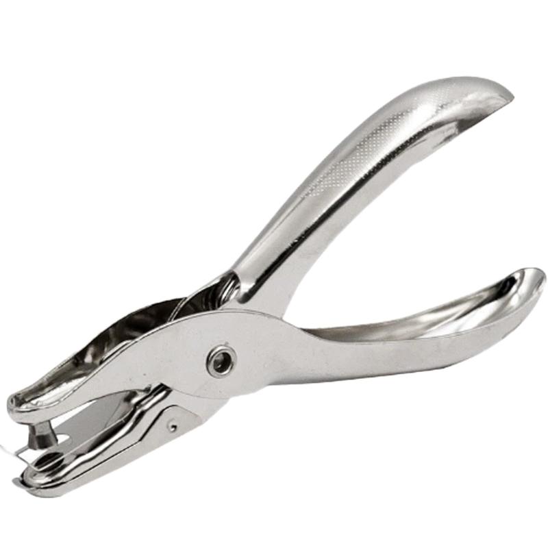穴あけパンチ 手持ち式穴あけ器 携帯便利 DIY用具 事務用品 スクラップ ブック券用 コンパクトで携帯しやすい(穴径6mm,シルバー,1個セット)1.セット内容：手持ち式穴あけ器(穴径6mm,シルバー,1個セット)。2.高品質材質：本体は...