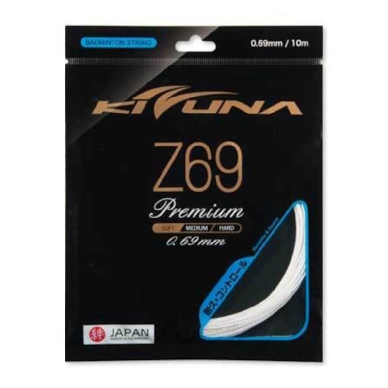 キズナ（KIZUNA） バドミントン ストリング 超耐久 Z69 プレミアム WHT