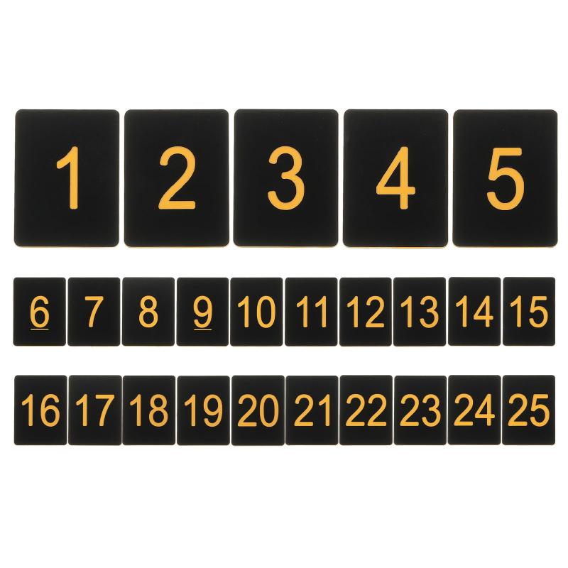 PATIKIL PCS Rectangle Number Tags, cm Plastic Number Key,