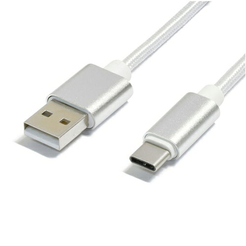 Type-C充電・データ転送ケーブルUSB2.0準拠　よじれ難いナイロンメッシュケーブル採用　ケーブル長:約1m●サイズ: 1m ●重量: 27g ●保証期間:初期不良1週間 ●生産国:中国 ●パッケージサイズ: 15.8(H)x11(W)...