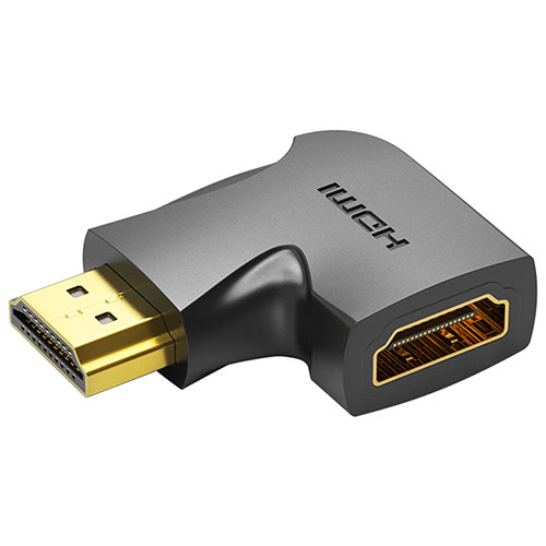 4K対応 HDMI 270°折れ Male to Female アダプターこの商品は HDMI 270度オス to メス垂直フラット アダプター「1個入り」です。VENTIONのHDMI 270度 L型 変換アダプタは、L型のデザインが狭い...