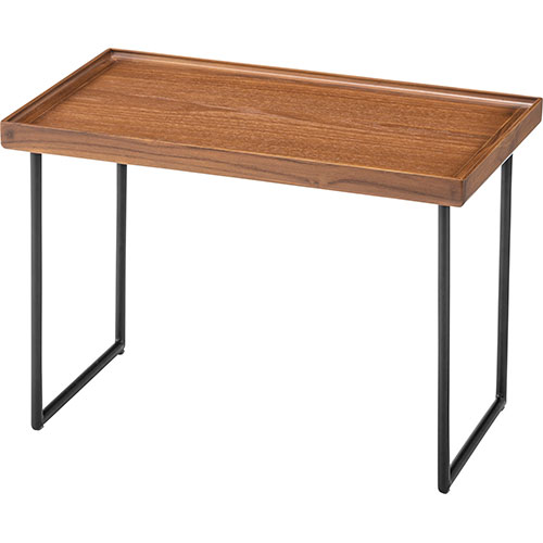 より良いくらしのために。東谷のLIGHT FURNITURE/ミニテーブル個体差あり サイズ:W60×D40×H40cm 素材:天然木(チーク) ラッカー塗装 スチール(粉体塗装)組立:組立式 付属工具:六角レンチ 組立人数:1人 組立時間...
