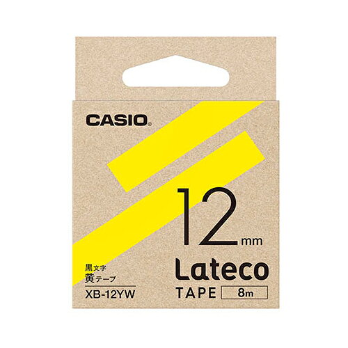 lateco詰め替え用テープ 12ミリ幅(テープ長8m)●黄に黒文字 ●12mm ●発色層をラミネートした新開発のテープ。 ●ラミネートフィルムにより、擦れ、汚れなどに対する耐久性に優れています。●テープ交換:テープは詰め替え方式を採用。専...