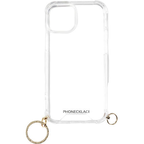 PHONECKLACE「ストラップ用リング付きクリアケース」はチャーム付きで、ストラップやキーチェーンなどの取り付けに適したiPhoneケースです。PHONECKLACE「ストラップ用リング付きクリアケース」はチャーム付きで、ストラップやキ...
