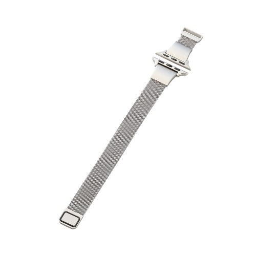 Apple Watch用 ミラネーゼバンド スリムタイプ(41/40/38mm) &me シルバー■もっと、自分だけの「好き」を選びたい。そんな想いに応えるアクセサリーで、お気に入りの毎日を。スマートデバイスと私をつなぐ、&meです。 ■細...
