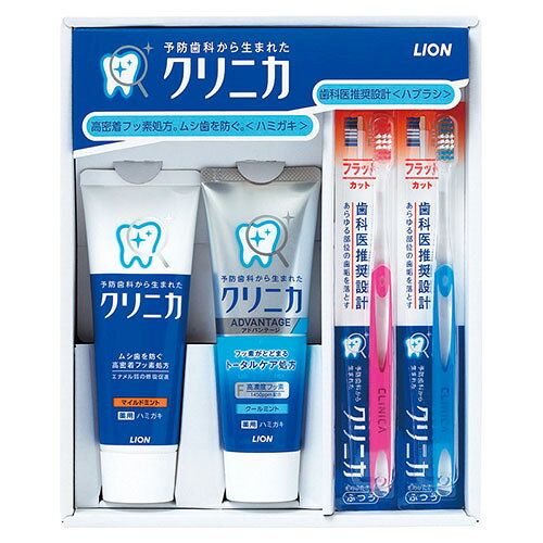 ライオン クリニカデンタルセットすべての人々にめぐりくる日々を、健康で快適に。予防歯科から生まれた「クリニカ」や一歩進んだトータルケアができる薬用歯周病予防ハミガキ「システマEX」などデンタルセットです。メーカー型番 : CDS-10E 内...