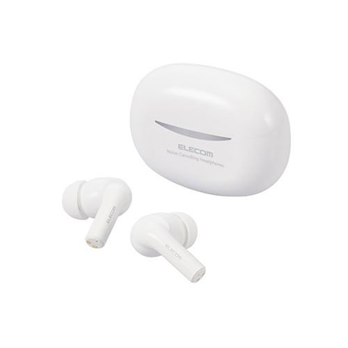 Bluetoothイヤホン 完全ワイヤレス ノイズキャンセリング対応 TWS15シリーズ AAC対応 ホワイト■アクティブノイズキャンセリング機能により、周囲の騒音を気にせず音楽を思いきり楽しめる、Bluetooth(R)の完全ワイヤレスス...