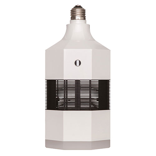 明るくキレイな空気　天井取付け脱臭除菌機+LED照明天井取付けの脱臭除菌機 人感センサーLED照明付きで、電球と取り替えるだけ 光触媒と深紫外線の技術で24時間「脱臭・除菌」 トイレや玄関など一般の空気清浄機が置きにくい空間で活躍します。 ...