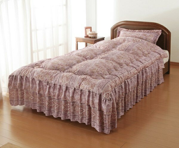 ■サイズ・色違い・関連商品■抗菌・防臭加工シルク混ダブルフリルベッド布団 同柄枕カバー付き セミダブル ピンク■抗菌・防臭加工シルク混ダブルフリルベッド布団 同柄枕カバー付き ダブル ピンク[当ページ]■抗菌・防臭加工シルク混ダブルフリルベ...