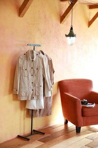 ■サイズ・色違い・関連商品■ホワイト(WH)■パールブラウン(PBR)[当ページ]■商品紹介●洋服をナナメ掛けできるので壁から約30cmで収納OK！！●場所のとる玄関の廊下でもリビングや寝室でも奥行きわずか30cmの隙間があれば設置可能！！...