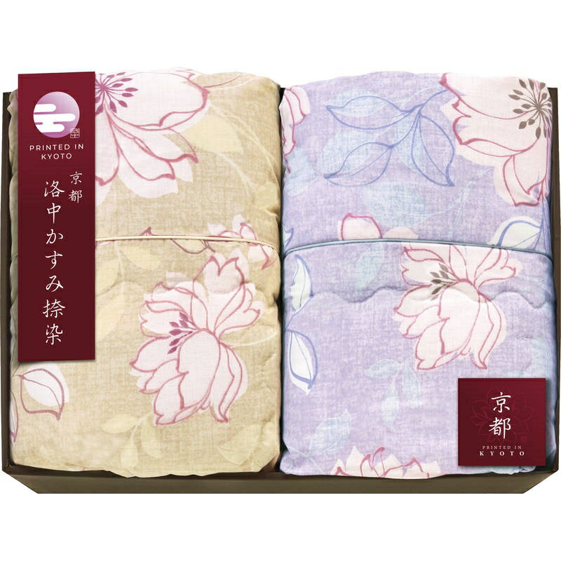 ■商品紹介商品番号：ns-sq-r5550-r08古都 京都に残る捺染工場で染め上げました。京の染色職人の技が生み出す、優美でありながらどこか心が和むやわらかな色柄をお届けします。ミリ単位の版調整/捺染は色ごとに版を作成し、1版で8色を染め...