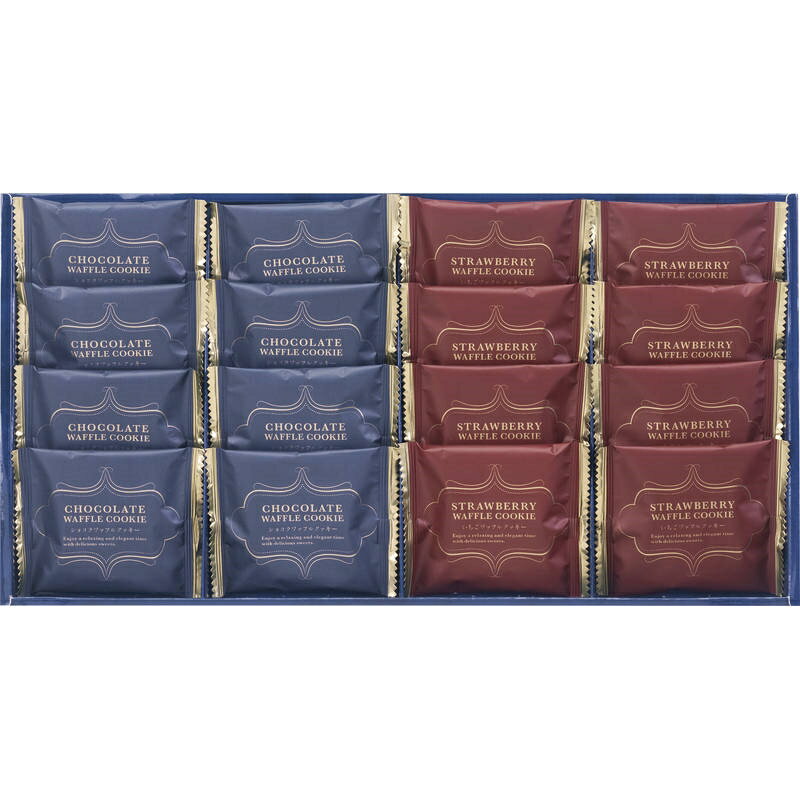 ■商品紹介商品番号：ns-sq-r5605-r03サクサク食感のワッフルクッキーにホワイトチョコクリームを詰めた風味豊かなショコラワッフルクッキーといちごチョコクリームを詰めたいちごワッフルクッキーの詰合せです。■サイズ・容量・規格【パッケ...