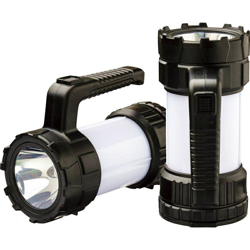 ■商品紹介商品番号：ns-sq-f5045-r06取っ手付きの大きな懐中電灯。本体中央がランタンになります。フック付きでぶら下げての使用もできます。懐中電灯は強弱の2段階。ランタンは白色と非常時を知らせる赤色の2タイプ。■サイズ・容量・規格...