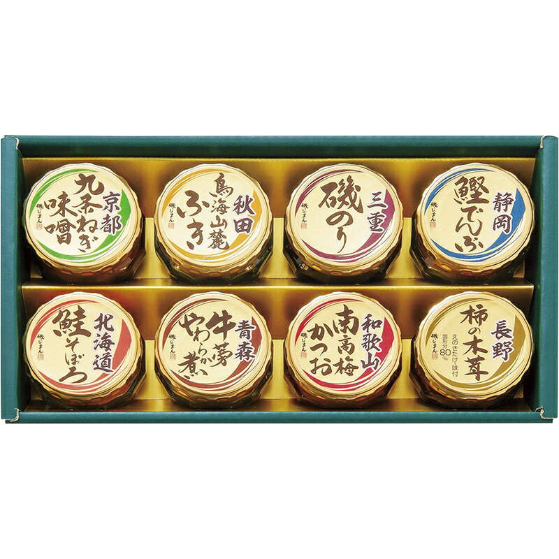 ■商品紹介商品番号：ns-sq-f5324-r02ふる里の自然の味覚を日本全国から選りすぐり良い素材を惜しまずに使った佃煮の詰合せ。■サイズ・容量・規格【パッケージサイズ】350×55×195mm【内容】京都九条ねぎ味噌90g・秋田鳥海山麓...
