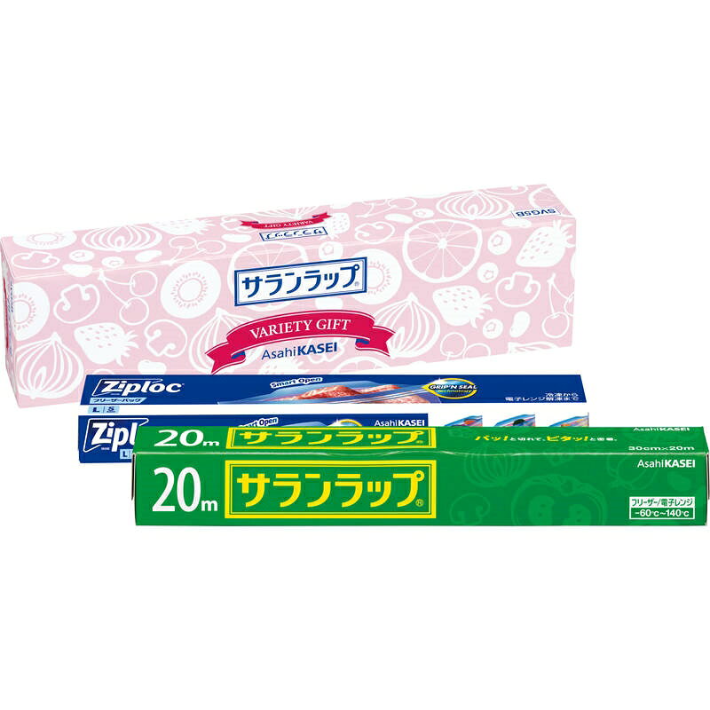 ■サイズ・容量・規格【パッケージサイズ】320×54×80mm【内容】サランラップ：30cm×20m、フリーザーバッグL5枚×各1【生産国】日本、タイ【パッケージ形態】化粧箱入■注意事項■こちらの商品はメーカー直送品となります。■メーカーに...