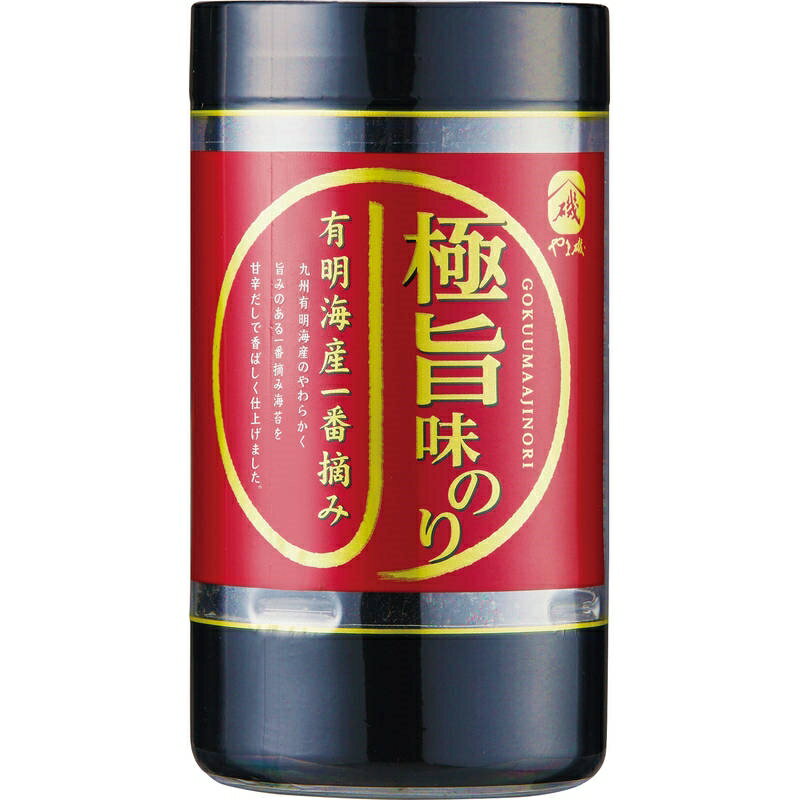 ■商品紹介商品番号：ns-sq-f6347-r03九州有明海産の“一番摘み海苔”を厳選使用。鰹節・えび・昆布の旨味を贅沢に効かせた濃厚なたれで調味した味付のりです。■サイズ・容量・規格【パッケージサイズ】72×135×72mm【内容】有明海...