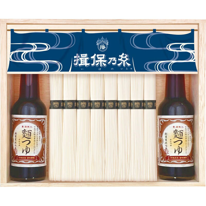 ■商品紹介商品番号：ns-sq-f6317-r02揖保乃糸特級品は揖保乃糸の全生産量のわずか1割と、熟練した一部の職人にしか作れない高級素麺です。コシ・のど越しが格別。■サイズ・容量・規格【パッケージサイズ】270×61×206mm【内容】...