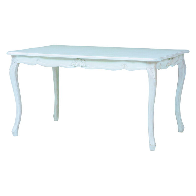 ■商品紹介クラシックな上品さとモダンなテイストをあわせ持つアンティーク風ダイニングテーブル。■ 組立式■サイズ(約)幅135×奥行85×高さ73cm■素材主材:パイン■注意事項■こちらの商品はメーカー直送品となります。■メーカーに在庫が無い...