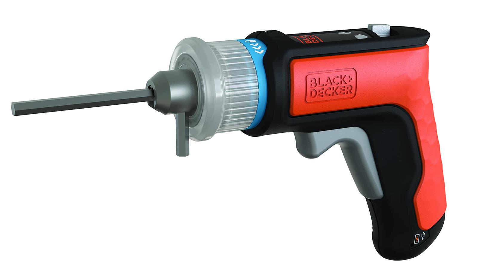 カラー：ブラック/レッド◆商品名：ブラックアンドデッカー(BLACK+DECKER) スクリュードライバー 六角レンチ 軽量 コンパクト 3.6V USB充電 BCRTA601電圧：DC3.6Vバッテリー容量：1.5AhLEDライト：あり回...