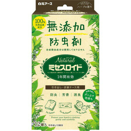 商品情報■　特徴●100%天然由来成分でできた防虫剤です。 ●天然由来成分が大切な衣類を守ります。 ●成分由来のさわやかな香りが収納空間に広がり、衣類をやさしく包みます。 ●合成殺虫成分は使用していません。 ●収納空間の気になるニオイ※を消...