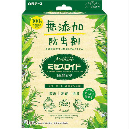 商品情報■　特徴100%天然由来成分でできた防虫剤です。 天然由来成分が大切な衣類をせんいの虫から守ります。 成分由来のさわやかな香りが収納空間に広がり、衣類をやさしく包みます。 ●合成殺虫成分は使用していません。 ●収納空間の気になるニオ...