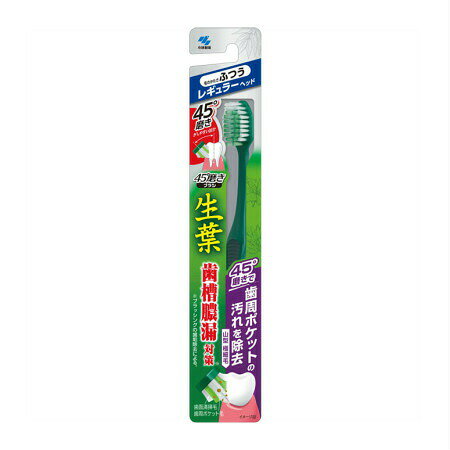 商品情報■　特徴レギュラーヘッド 45°磨きがしやすい設計 45°磨きで歯周ポケットの汚れを除去 山型極細毛 歯槽膿漏対策※ ※ブラッシングの歯垢除去による。 歯面清掃毛 歯周ポケット毛 毛のかたさ：ふつう 耐熱温度：80℃■　材質柄／本体...