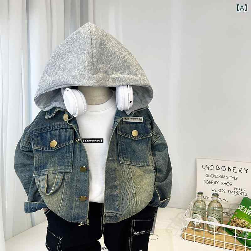 ・カテゴリ: キッズアウター・性別: 男児・対象年齢: 3～8歳・スタイル: カジュアル・主な素材: 綿・裏地素材: 綿・裏地中綿: ポリエステル・ネックライン: 襟付き・フード: フード付き・袖丈: 長袖・着丈: ショート丈・厚さ: 普通...