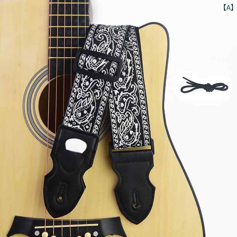 ・カテゴリ: ギターストラップ・主な素材: 綿・用途: 楽器・カラー展開: ボヘミアン黒白刺繍、ボヘミアン黄刺繍、ボヘミアンワインレッド刺繍、ボヘミアンカーキ刺繍、ボヘミアン緑刺繍、ボヘミアン深青刺繍、ボヘミアン濃いキャメル刺繍