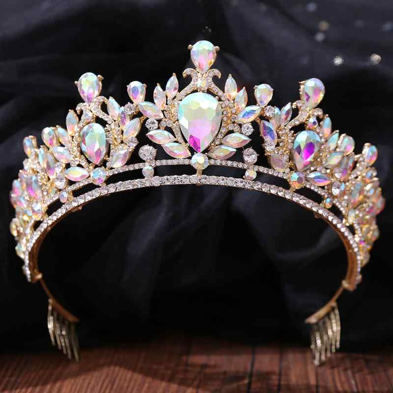 ・カテゴリ: ヘアアクセサリー・スタイル: 欧米風・対象: 女性用・素材: 合金・仕上げ: 厚銀、KC金・形状: 王冠・装飾: ラインストーン・クリスタル種類: ホワイトクリスタル・カラー展開: 厚銀×白石、KC金×白石・AB石、KC金×白...