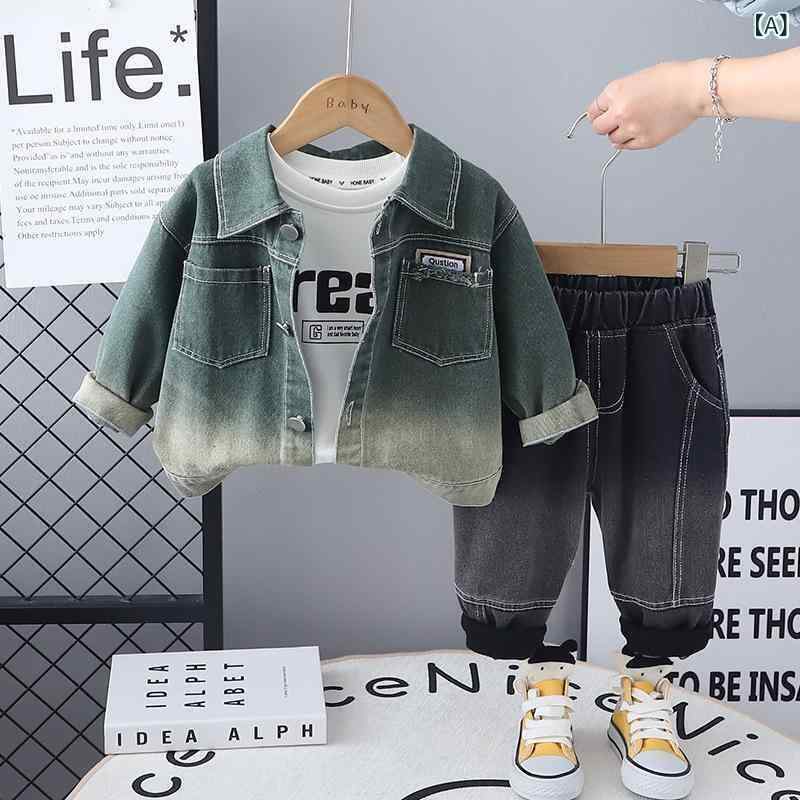 ・性別: 男・スタイル: 韓国風・セットタイプ: パンツセット・セット点数: 3点セット・ギフト内容: 服装・対象年齢: 1〜3歳 (80〜100cm)・季節: 春、秋・袖丈: 長袖・丈: 長ズボン・生地加工: 柔軟加工・厚さ: 普通・柄:...