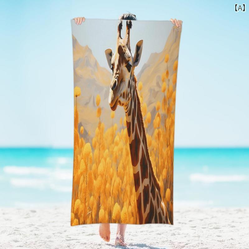 ・素材: マイクロファイバー・重さ: 約200g〜300g未満・サイズ: 約75cm×150cm・糸の太さ: 120デニール・製造方法: プリント・カテゴリ: バスタオル、ビーチタオル