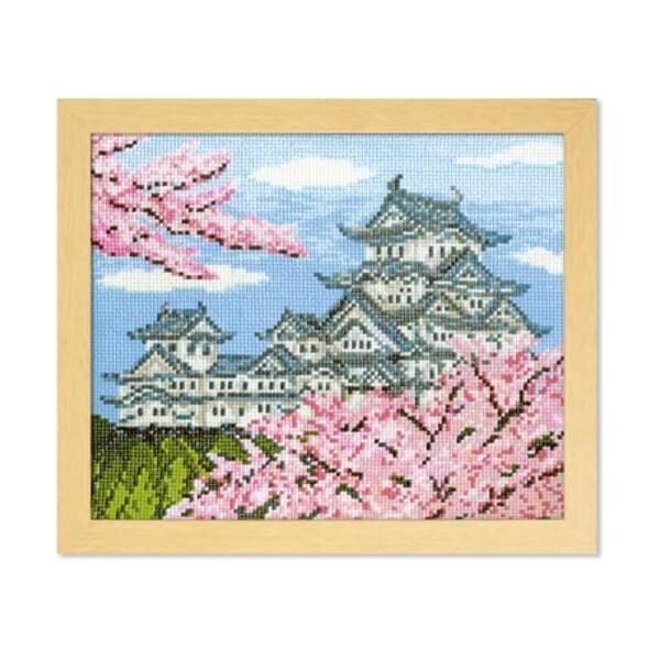 クロスステッチキット 春の姫路城 商品詳細 人気の日本の名所をクロスステッチで表現しました。四季が織りなす日本の美しい風景をお楽しみ下さい キット内容 25番ししゅう糸、No.3000布（ジャバクロス中目・綿100%）、クロス針、カラー図案...