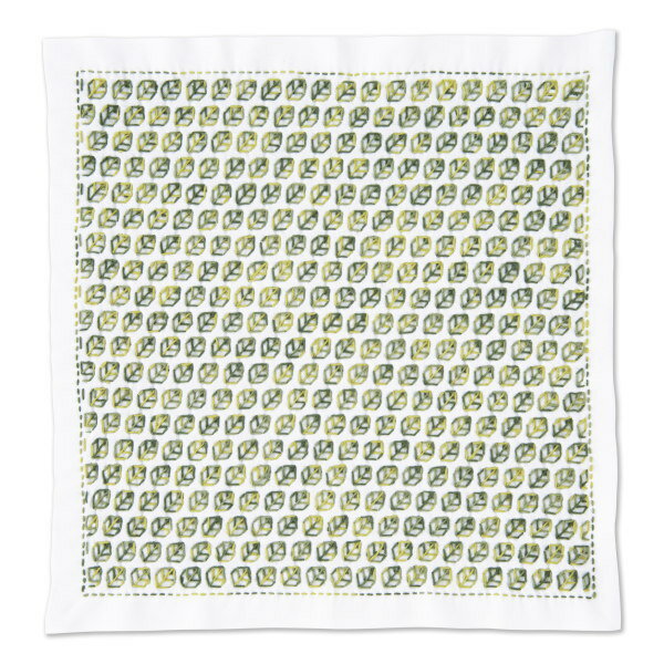 一目刺しの花ふきん リーフ 商品詳細 一目刺しの花ふきんに4種の新柄登場。「刺して、くぐる。」楽しい刺し子の技法です。大切な人を想う気持ちから生まれた刺し子の伝統模様のひとつ、「くぐり刺し」模様が現れるごとに心躍る美しい模様の数々をお楽しみ...