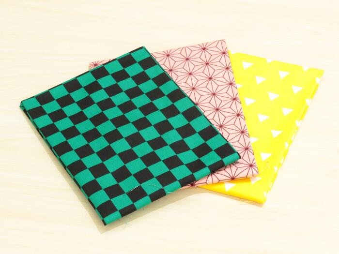 和模様のブロードプリント生地サイズ：約50cm×約75cm