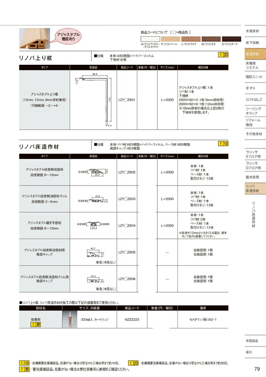 【楽天市場】アジャスタブル段差解消部材スリム 段差範囲2~5mm （2mタイプ・1本入り）リノバ床造作材LIXIL TOSTEM リクシル トステム DIY リフォーム LZY Z803 ...